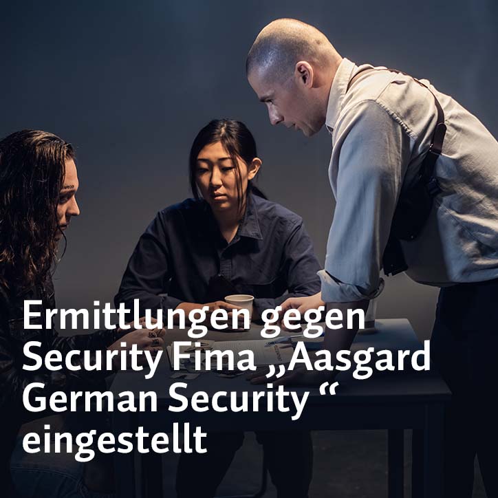 Ermittlungen gegen Aasgard German Security Guards eingestellt